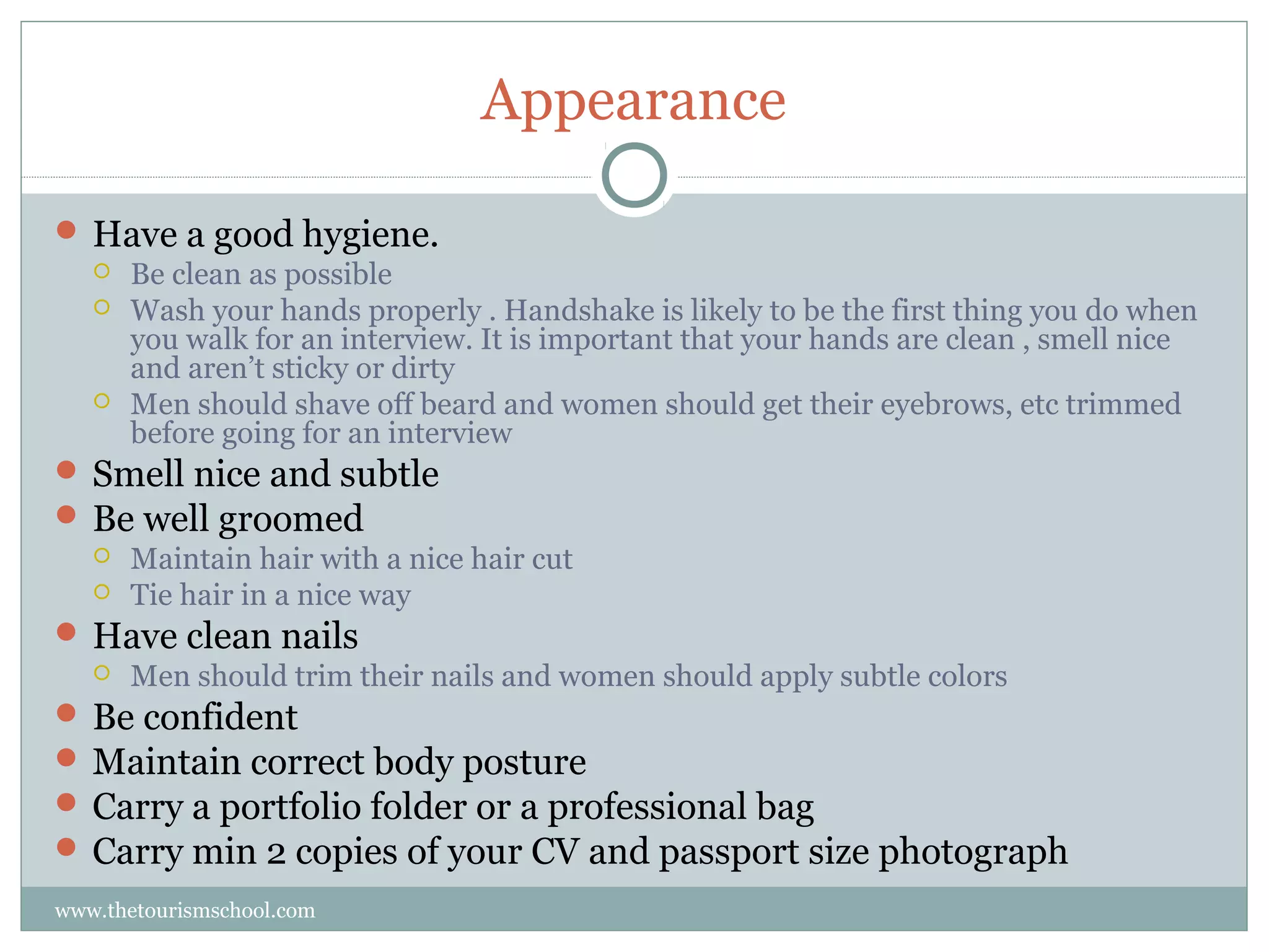 Dressing for an interview | PPT