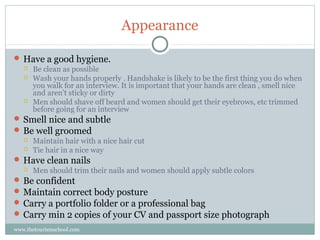 Dressing for an interview | PPT