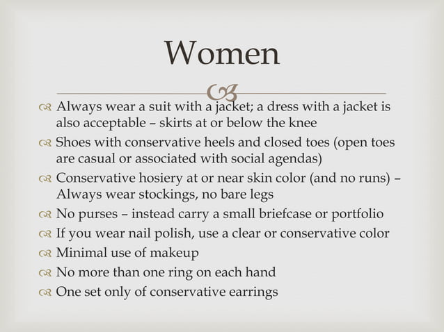 Dressing for success power point presentation | PPTX