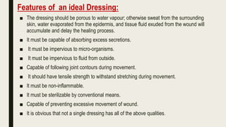 DRESSING MATERIALS USED IN OPERATION THEATER | PPTX