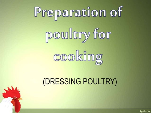 Dressing poultry | PPTX