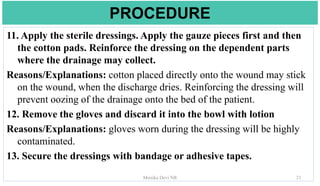 dressing procedure.pptx | First Aid | Injuries