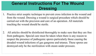 dressing procedure.pptx | First Aid | Injuries
