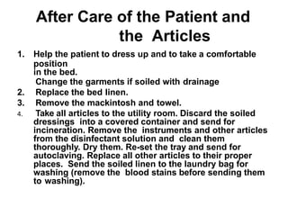dressing procedure.pptx | First Aid | Injuries