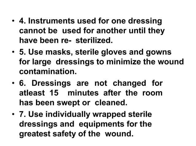 dressing procedure.pptx | First Aid | Injuries
