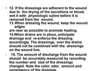 dressing procedure.pptx | First Aid | Injuries