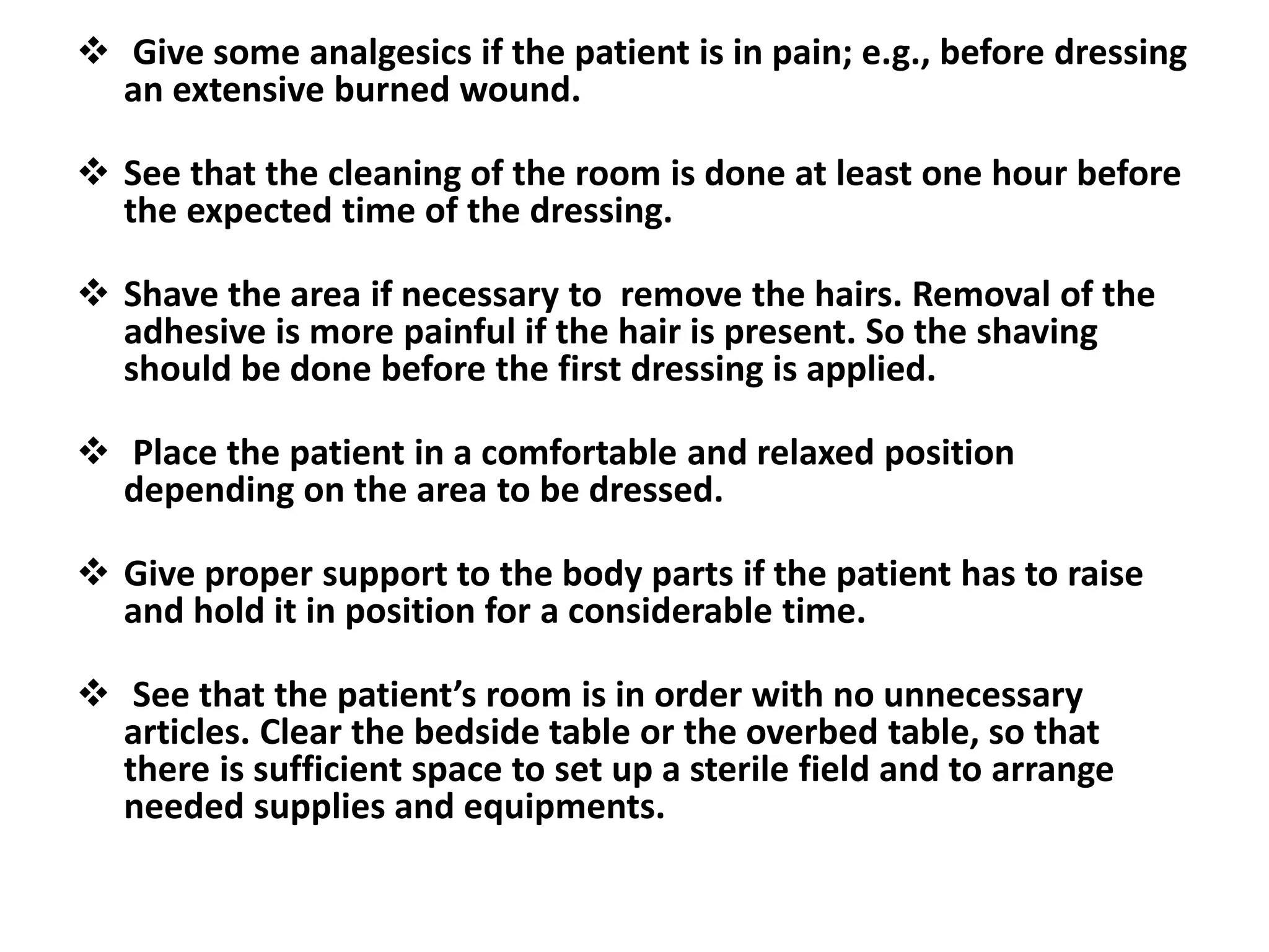 Dressing procedure ppt | PPTX