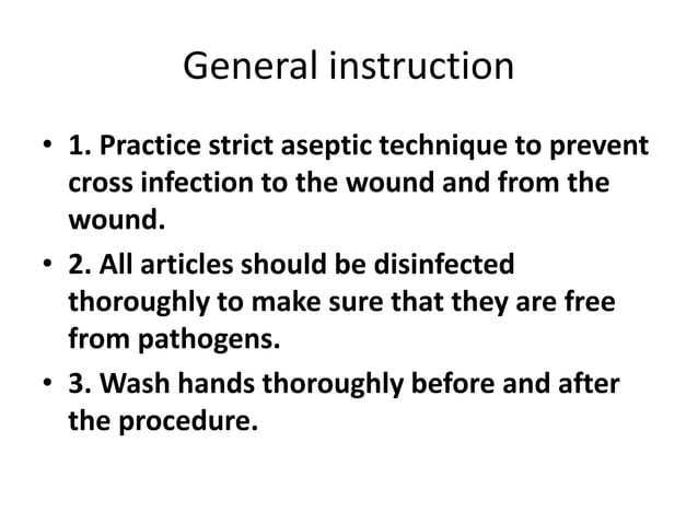 Dressing procedure ppt | PPTX