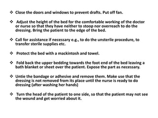 Dressing procedure ppt | PPTX