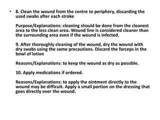 Dressing procedure ppt | PPTX