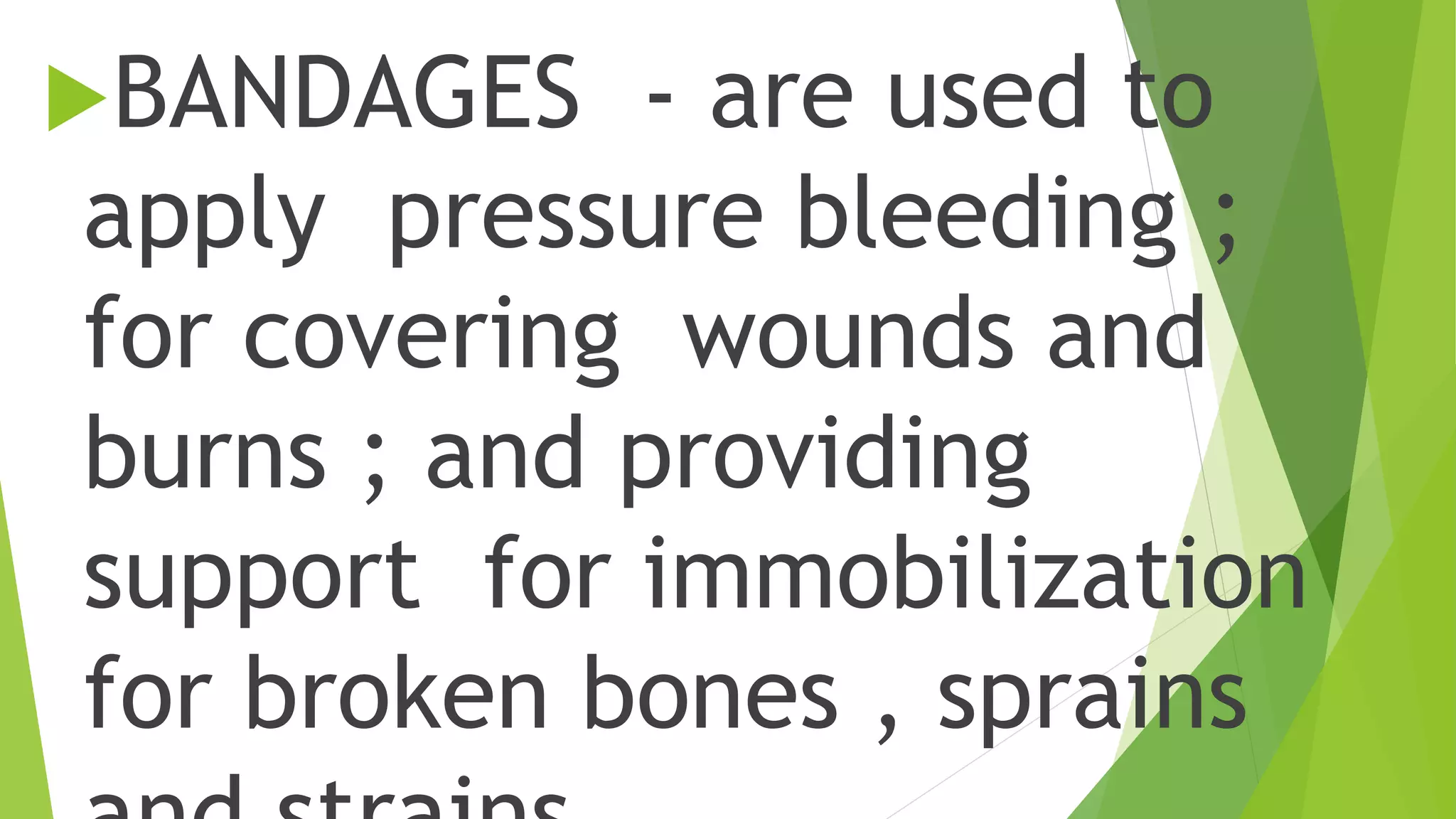 Dressings and bandaging ppt. | PPTX