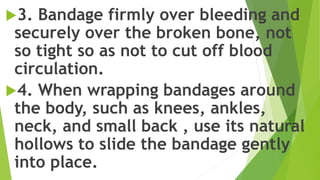 Dressings and bandaging ppt. | PPTX