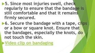 Dressings and bandaging ppt. | PPTX