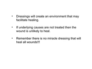 Dressing selection HHBS | PPT