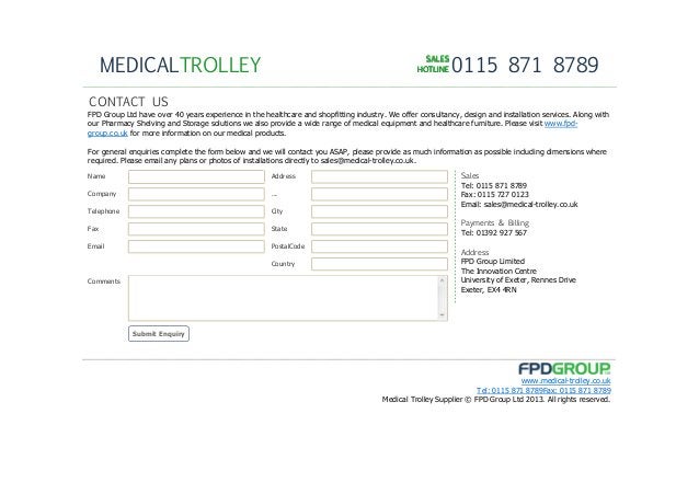 Dressing & Surgical Trolleys Brochure | PDF | Home Appliances | Home ...