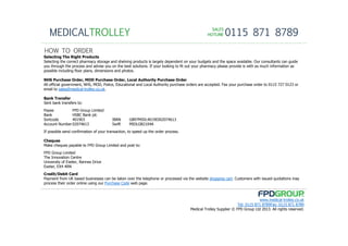 Dressing & Surgical Trolleys Brochure | PDF