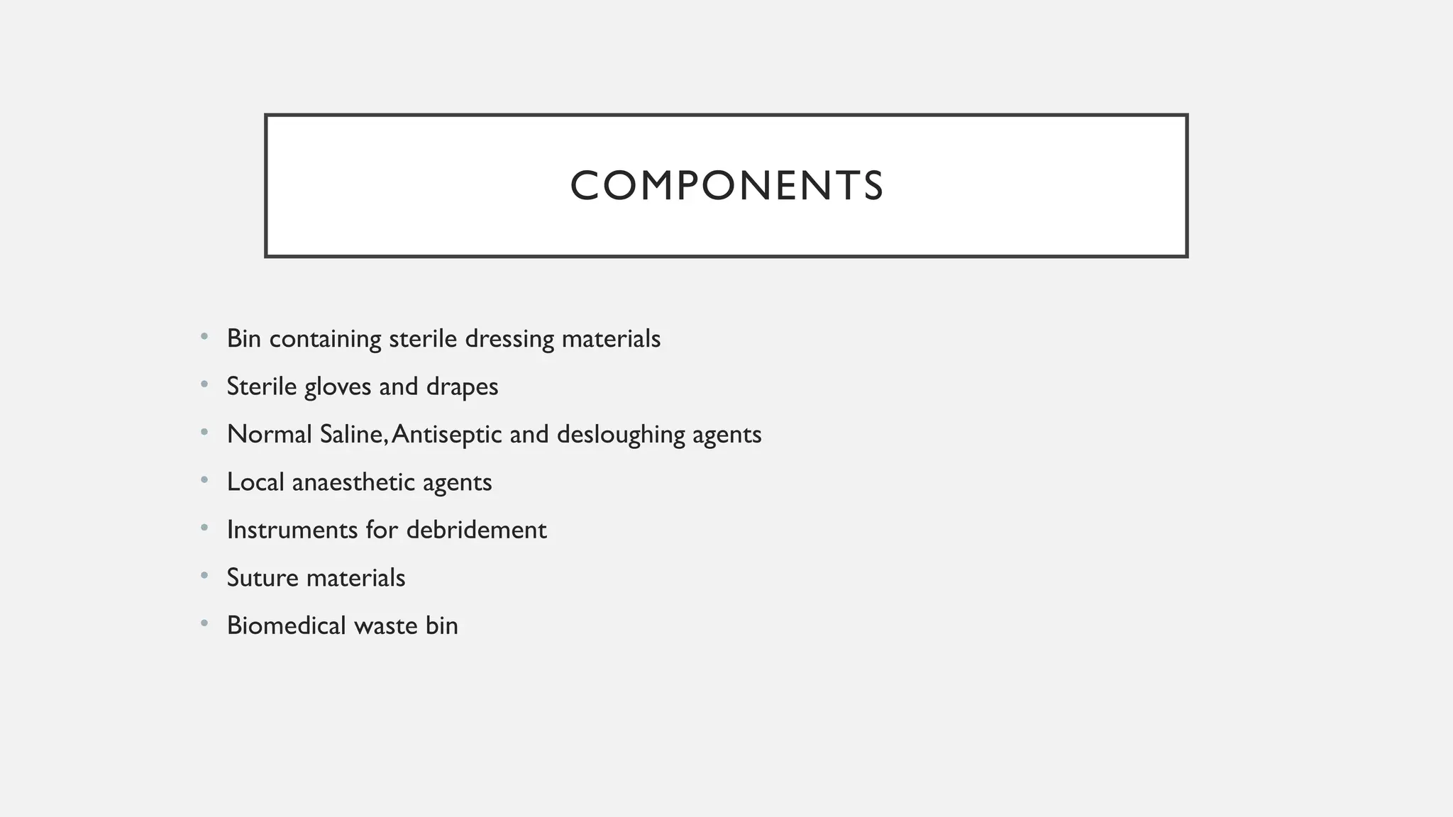 DRESSING TROLLEY (General surgery item)-A guide to an emergency room ...