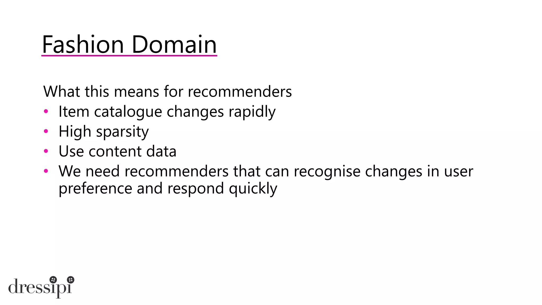 Building Recommender Systems for Fashion | PDF