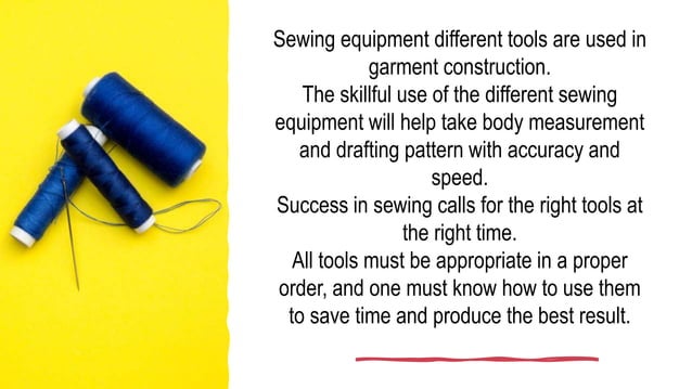 Dressmaking Module 1 for TLE 7 | PPTX