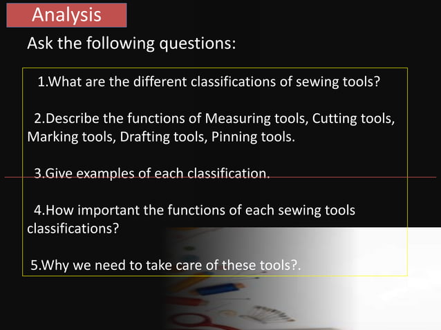 dressmaking ppt.pptx | Needlework | Arts and Crafts