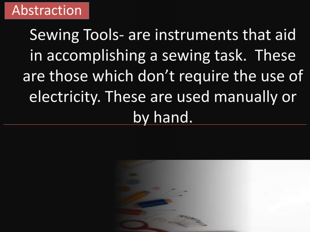 dressmaking ppt.pptx | Needlework | Arts and Crafts