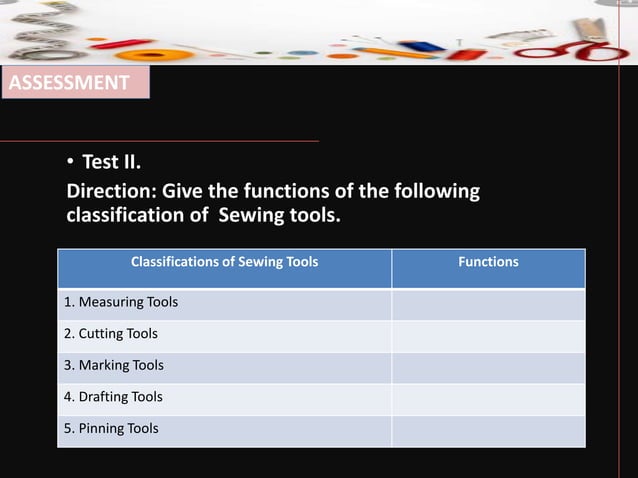 dressmaking ppt.pptx | Needlework | Arts and Crafts