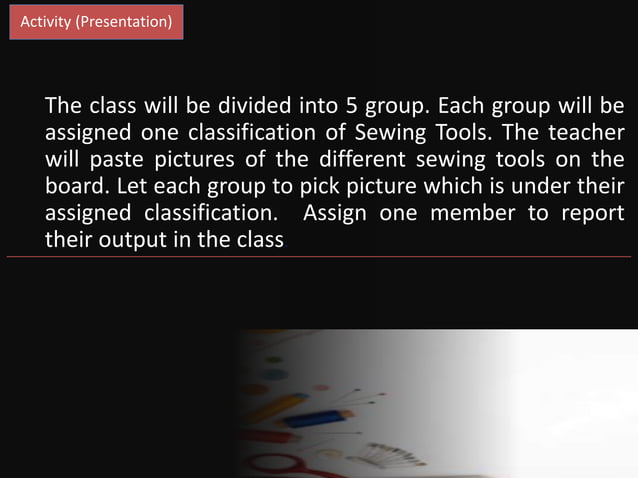 dressmaking ppt.pptx | Needlework | Arts and Crafts