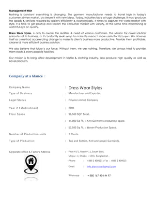Dress Wear Styles Company profile.pdf