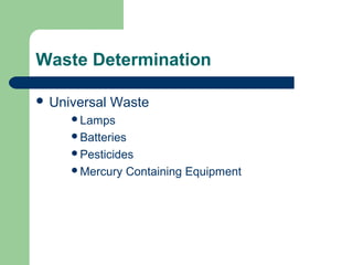 Drew chemical, environmental waste management training | PPT ...
