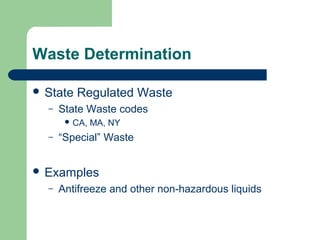 Drew chemical, environmental waste management training | PPT ...