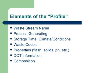 Drew chemical, environmental waste management training | PPT ...