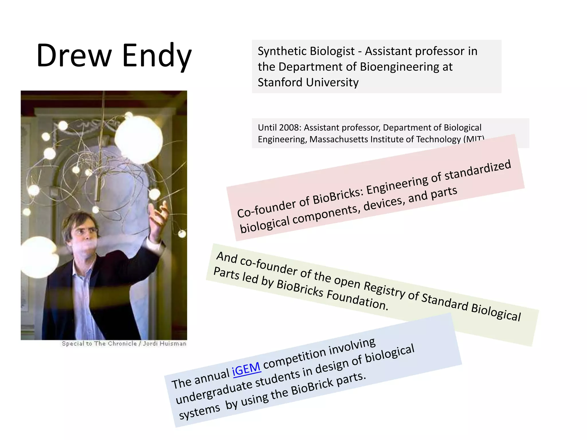 Drew Endy and Synthetic Biology trailer | PPTX