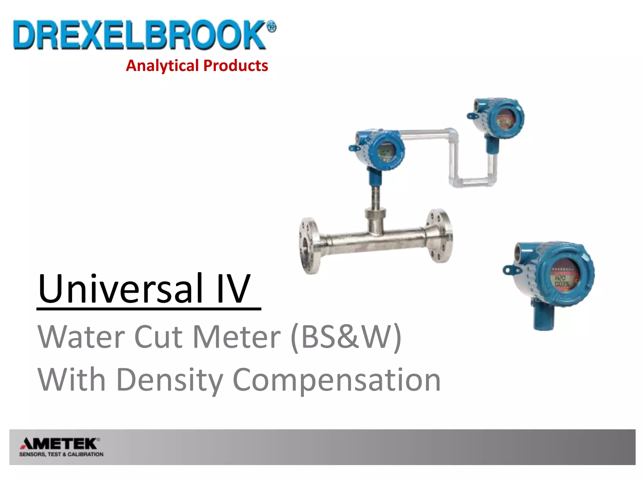 Density Compensation Module for Drexelbrook Universal IV Water Cut ...