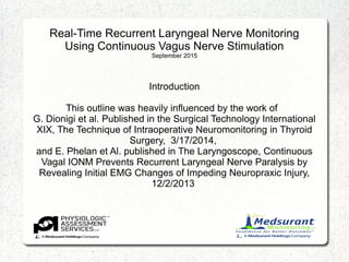 Real-Time Recurrent Laryngeal Nerve Intraoperative Monitoring Using ...