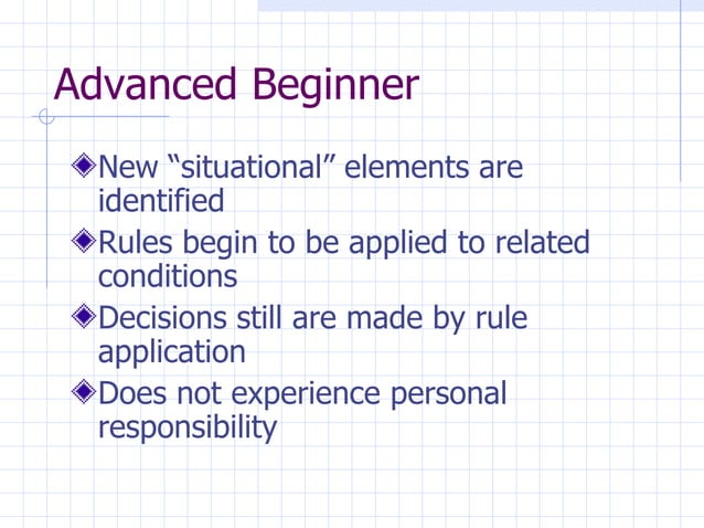 Dreyfus Model Of Skills Acquisition | PPT