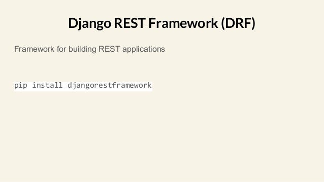 Django REST Framework
