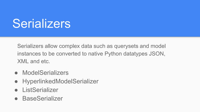 Introduction to Django Rest Framework | PPTX