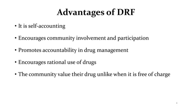 Drug Revolving Fund | PPTX