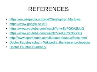 Dr faustus character,symbol,setting,plot | PPT