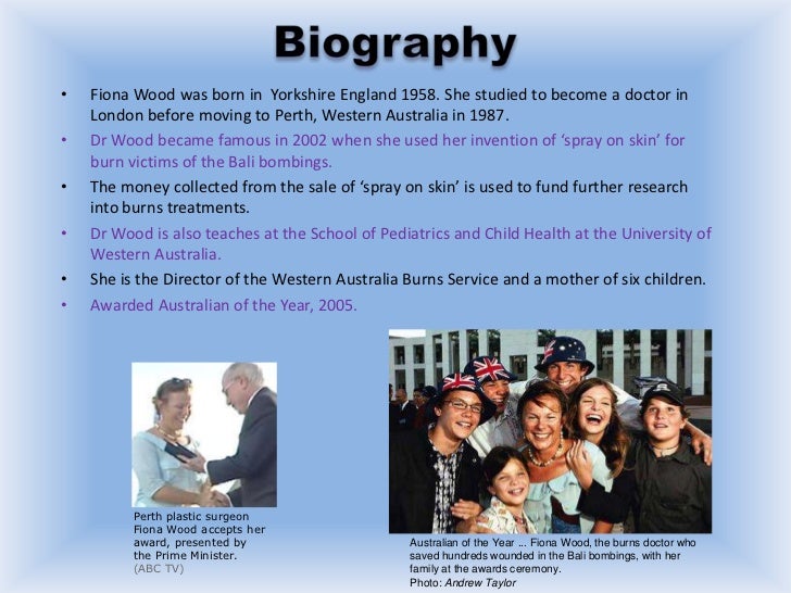 Dr fiona wood powerpoint