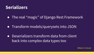 Django Rest Framework + React | PPT