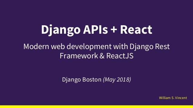 Django Rest Framework + React