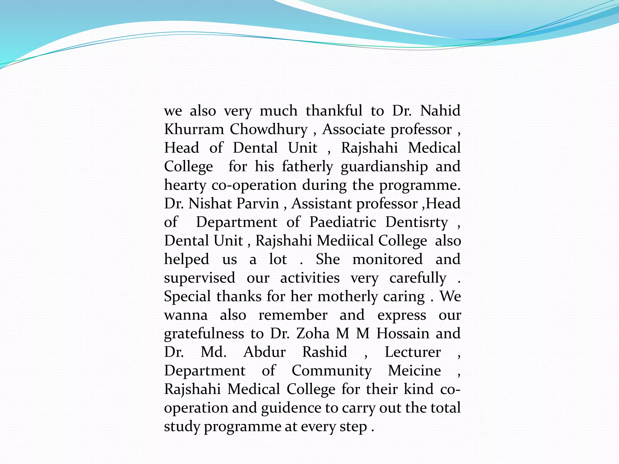 RFST Program Rajshahi Medical College | PPTX