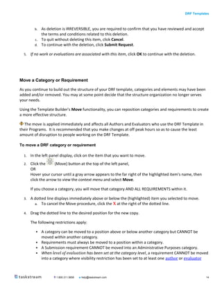 Creating a DRF template | PDF