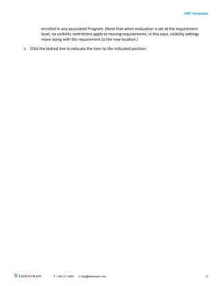 Creating a DRF template | PDF