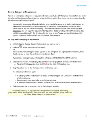 Creating a DRF template | PDF