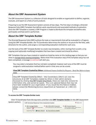 Creating a DRF template | PDF