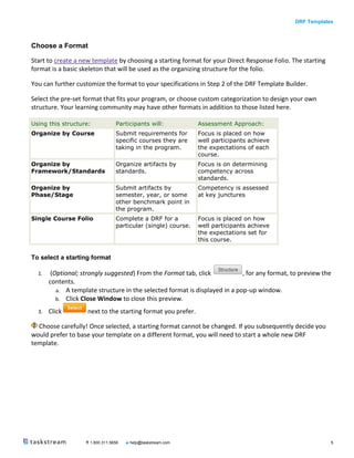 Creating a DRF template | PDF
