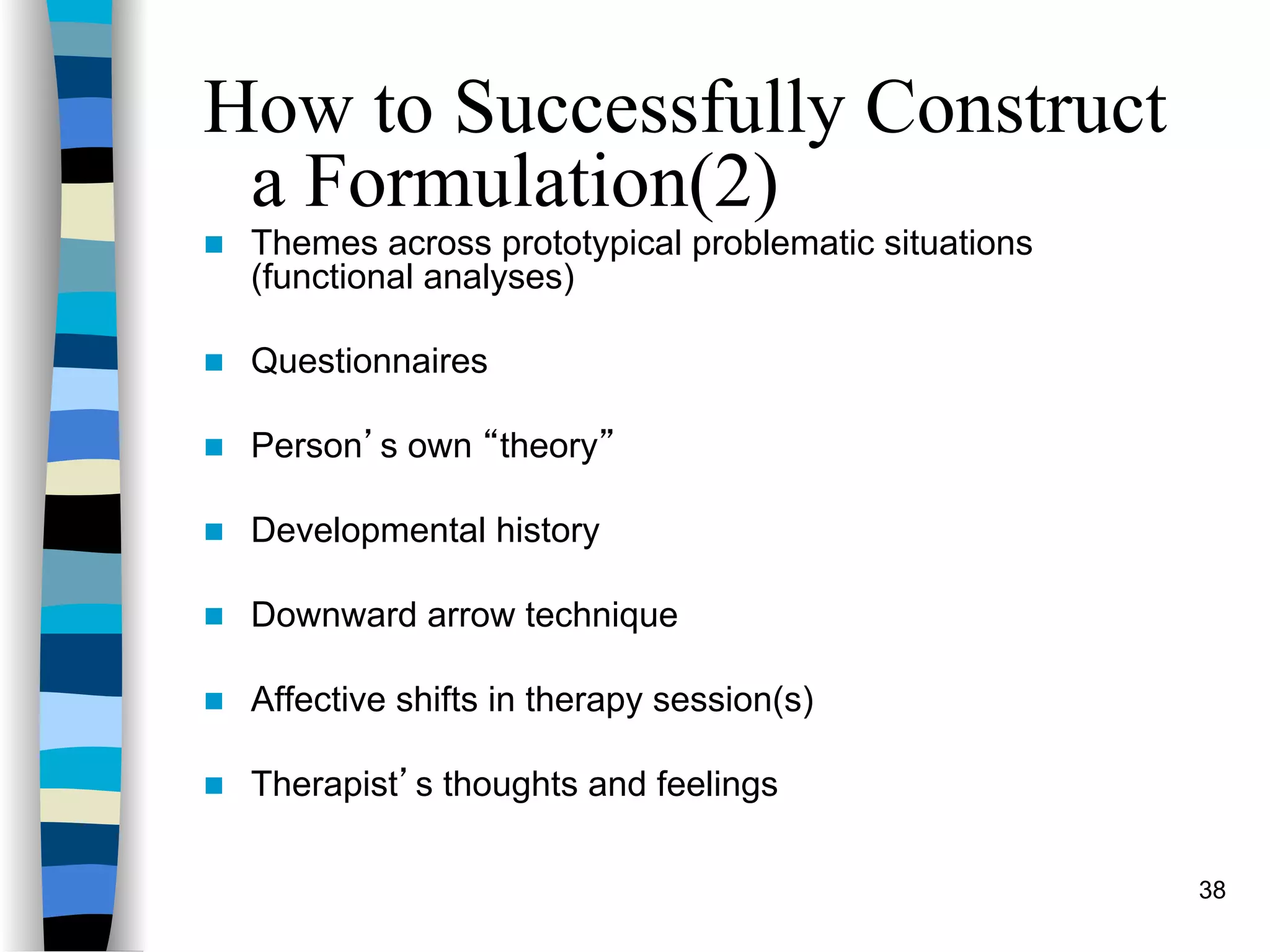Dr Funke's Formulation Workshop Implementing Theory into Practice | PDF