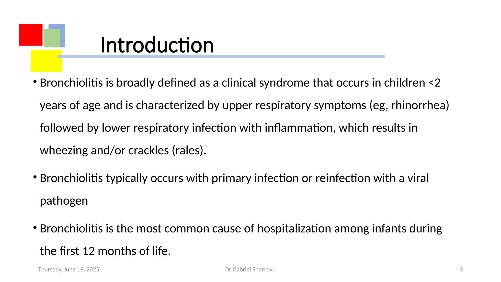 Bronchiolitis: Current Guidelines for Diagnosis and Management By ...